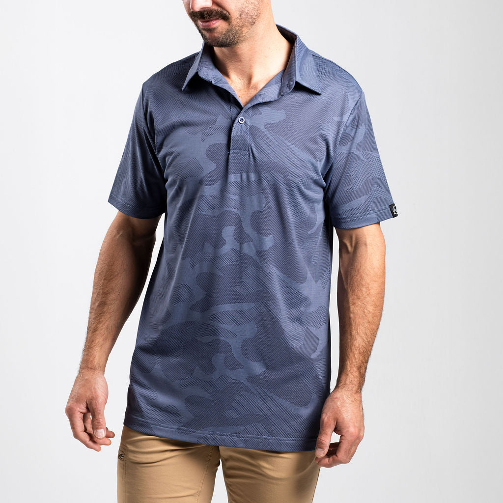 Storm Blue Golf Polo | Ornum Performance Polos