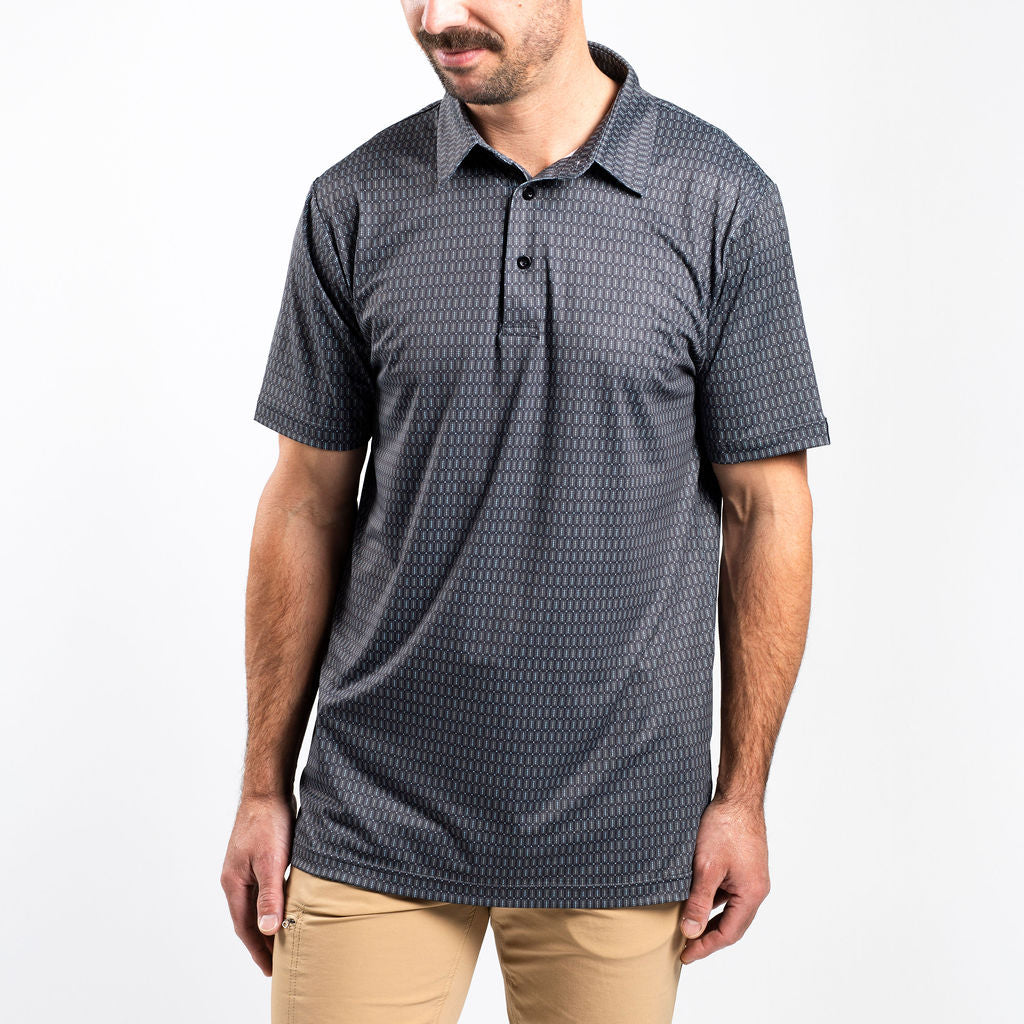 Golf Shirt Brown | ClimateGrind Bark Performance Polo – Ornum
